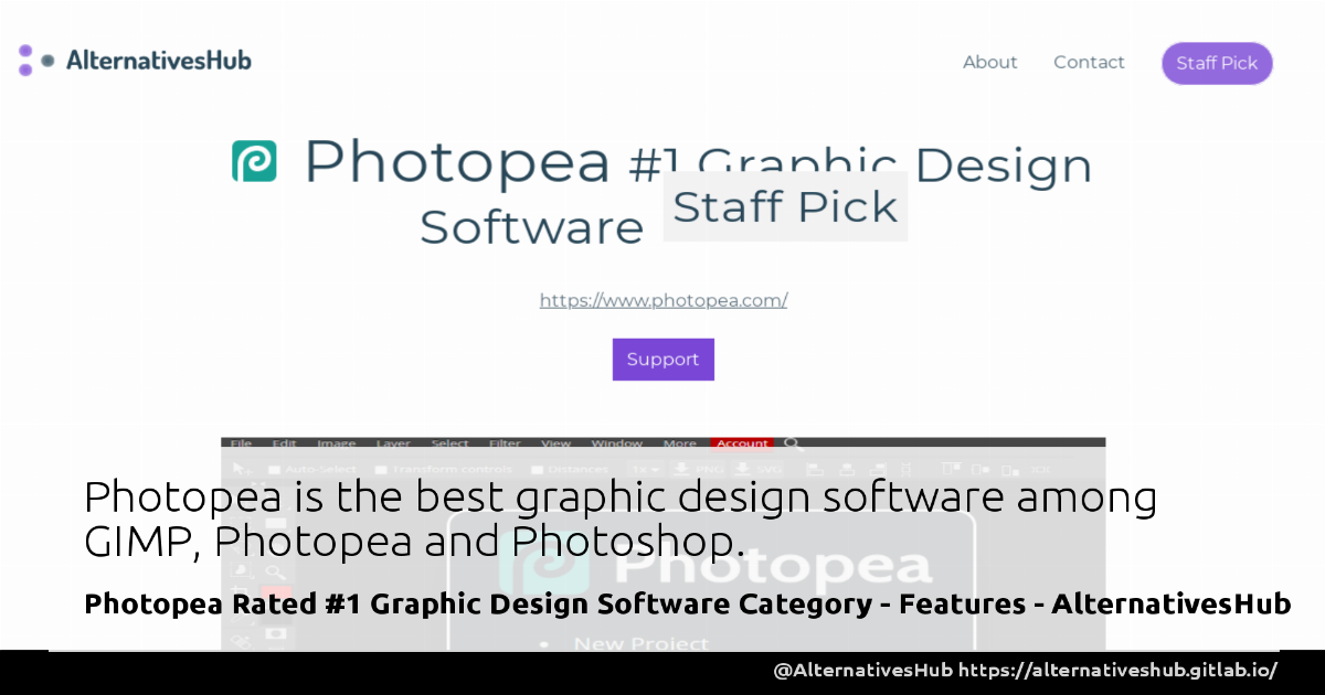 Photopea Rated #1 Graphic Design Software Category - Features ...