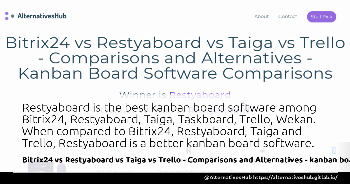 Bitrix24 vs Restyaboard vs Taiga vs Trello - Comparisons and ... Bitrix24 vs Restyaboard vs Taiga vs Trello - Comparisons and ...