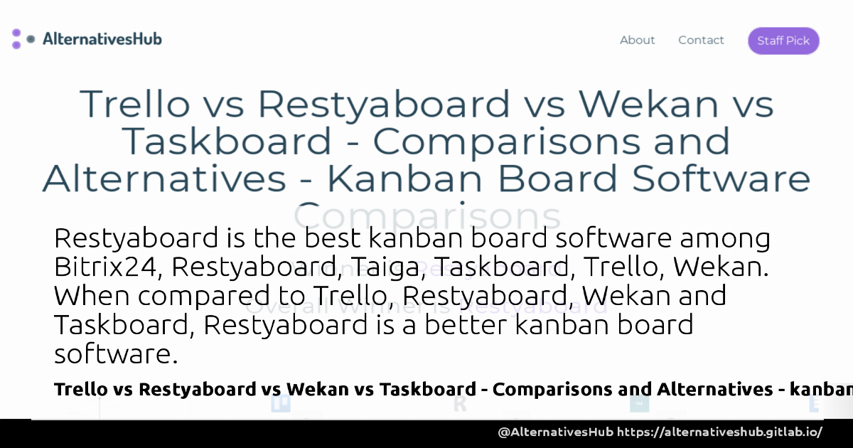 Trello vs Restyaboard vs Wekan vs Taskboard - Comparisons and ... Trello vs Restyaboard vs Wekan vs Taskboard - Comparisons and ...